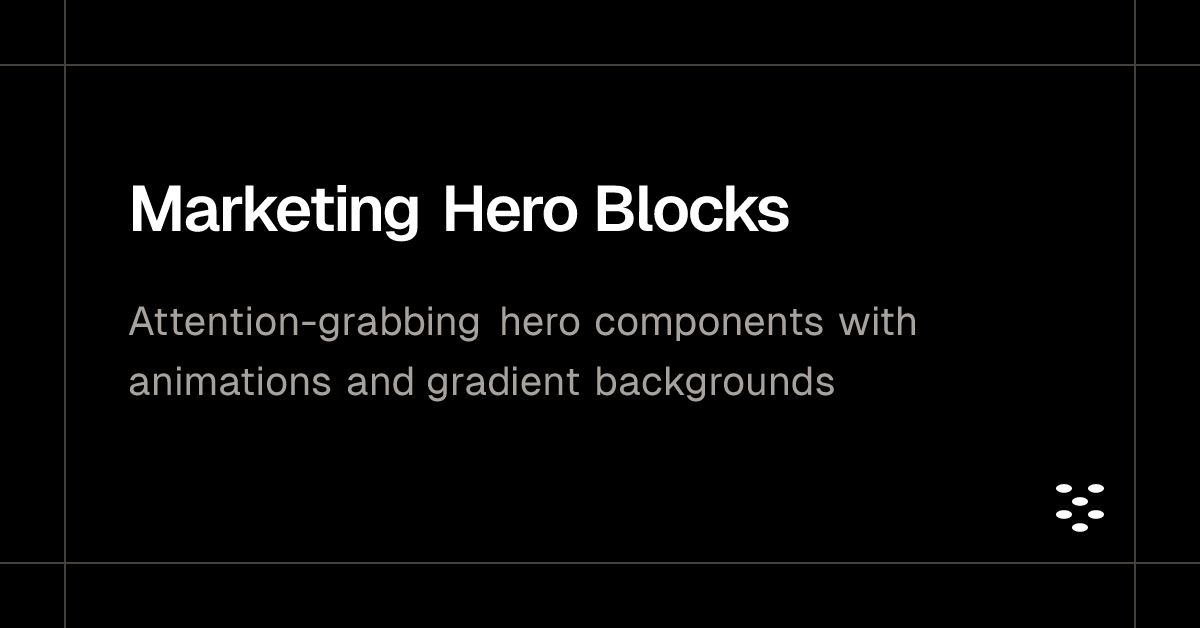 Marketing Hero Blocks | cult ui/pro