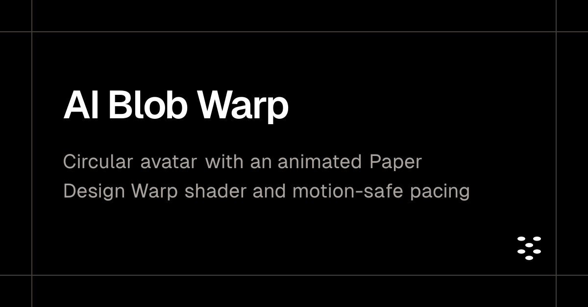 AI Blob Warp
