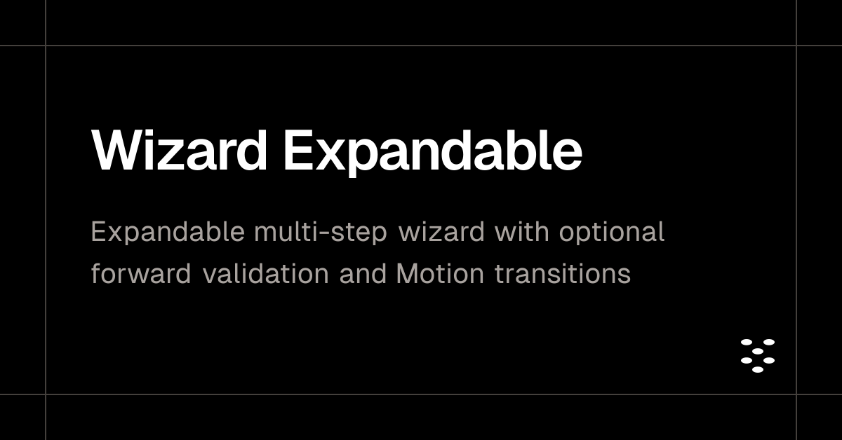 Wizard Expandable