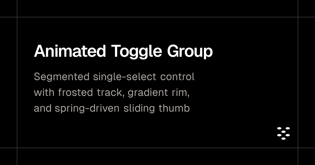 Animated Toggle Group