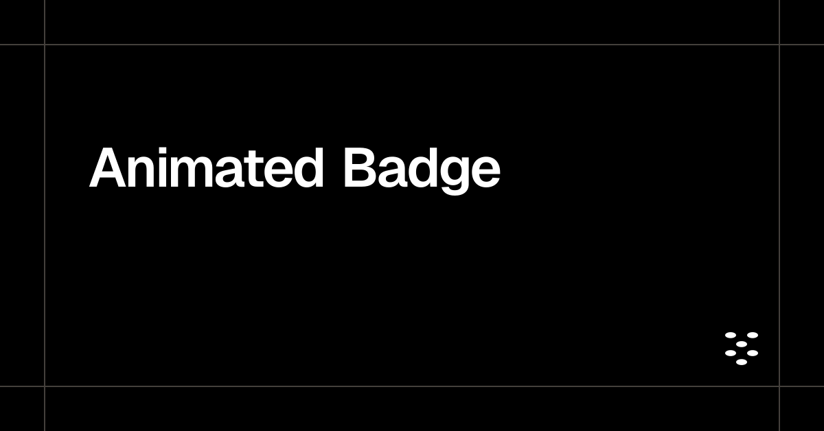 Animated Badge