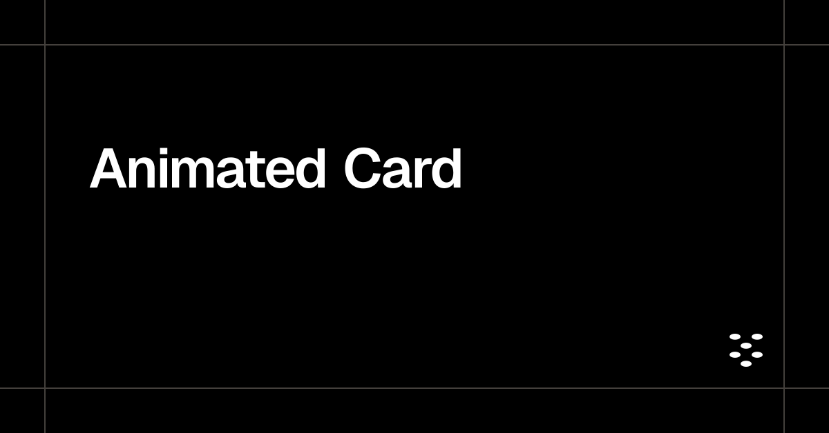 Animated Card