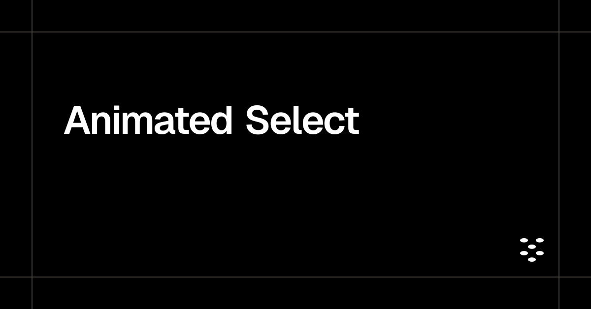 Animated Select